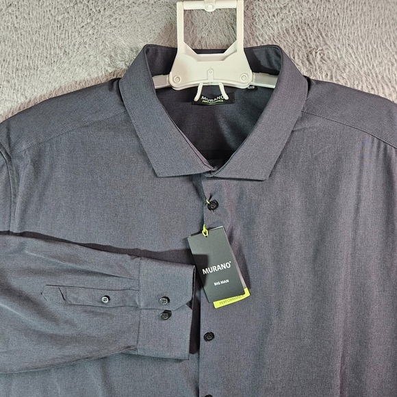 Murano | Shirts | New Murano Performance Shirt Men 4xb Stretch Button ...